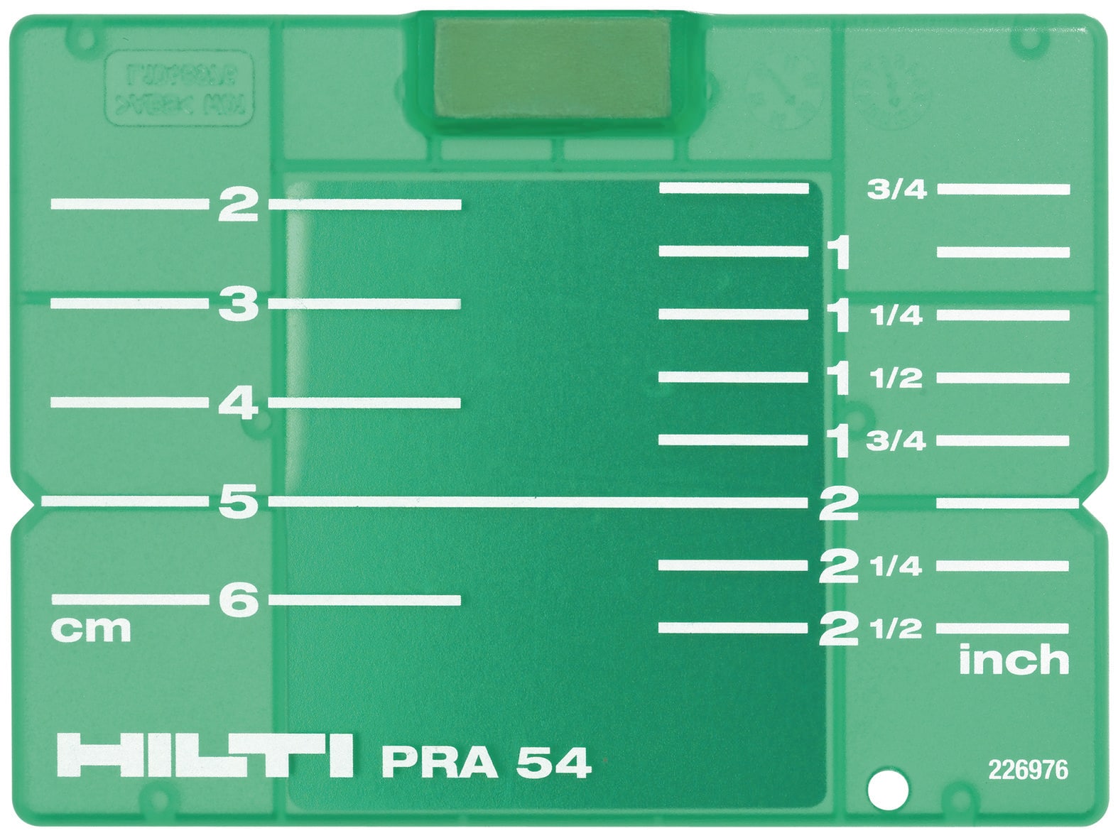 Target plate PRA 54 (CM/IN) - Receivers and target plates - Hilti Malaysia